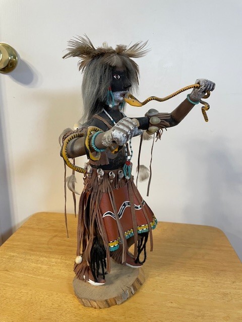 Rare Vintage Hopi 15in Snake Dancer Kachina By Albert Tso | eBay