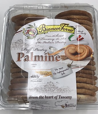 Authentic Imported Italian Puff Pastry Palmine 480g 34 Pastries Per Box ...