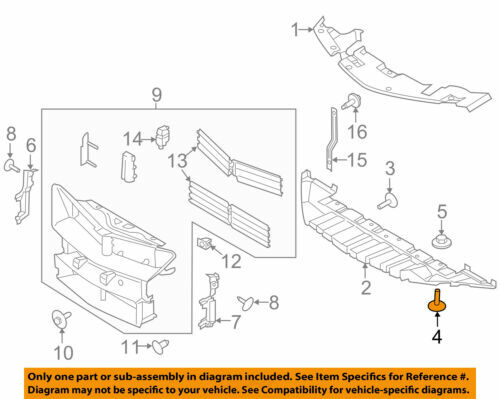 Ford OEM Rear Bumper Outer Bracket Screws W702413S303 NIP (4 pieces for ...