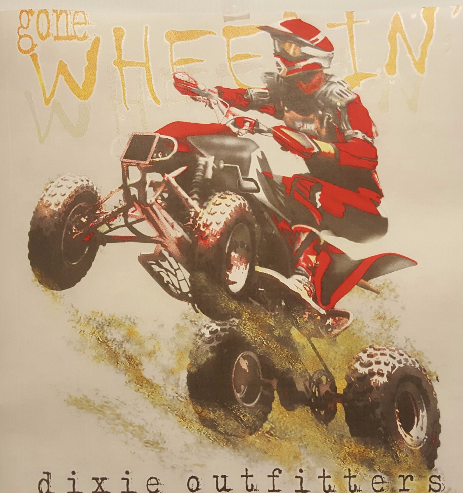 DIXIE OUTFITTERS 4 WHEELERS QUAD RACING HOODED SWEATSHIRT #6376 HOODIE ...
