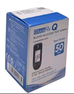 4 X 50 GlucoRx Q Blood Glucose Test Strips 50 Count ( EXP: 05/2026 ...