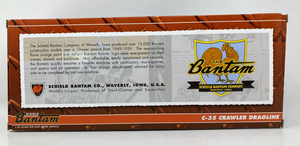 Schield Bantam C-35 Crawler Dragline by Spec Cast CON008 1:50 Scale New ...