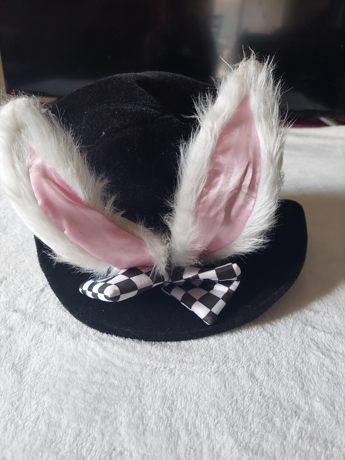 Alice in Wonderland White Rabbit Hat Mad Hatter Blac… - Gem