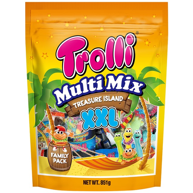 2 X Trolli Mega Mix 81 Pieces Bag 851g Candy Gummy Lollies Sweets ...