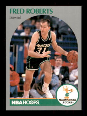1990 Basketball Hoops Fred Roberts Milwaukee Bucks #181 | eBay