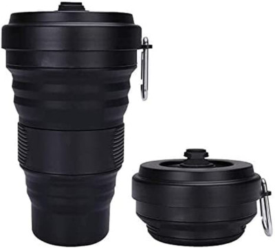 DARUNAXY Collapsible Travel Cup - 1 Pack Silicone Folding Camping Cup ...