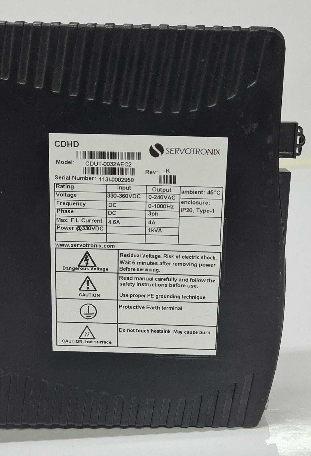 Servotronix CDHD CDUT- 0032AEC2 Servo Drive rev. K | eBay