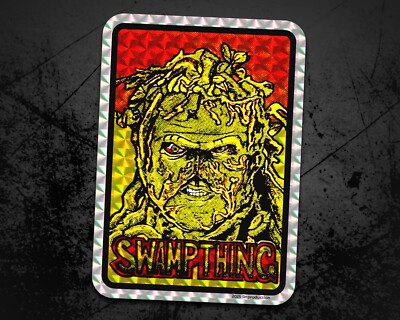 Swamp Thing Holo Prism Sticker 80s Horror Movie Reproduction Decal | eBay