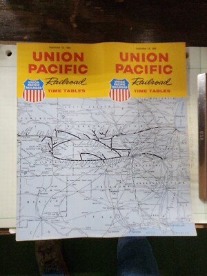 Union Pacific Railroad Time Tables September 12, 1965 | eBay