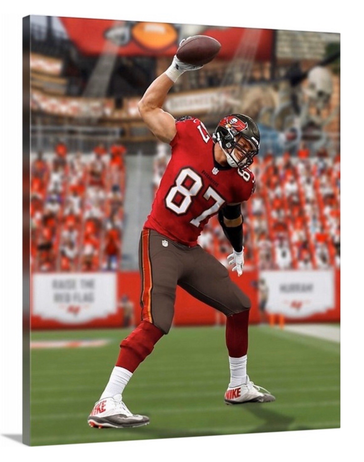 Rob Gronkowski Tampa Bay Buccaneers Canvas 16x20 Football Florida Gronk ...