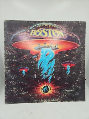 BOSTON Self-Titled Debut Vinyl 1976 Early Pressing PE-34188 Orange ...