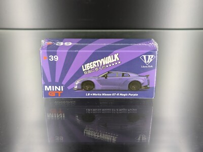 1:64 MINI GT Liberty Walk LB Works NIssan GT-R R35 Magic Purple #39 RHD ...