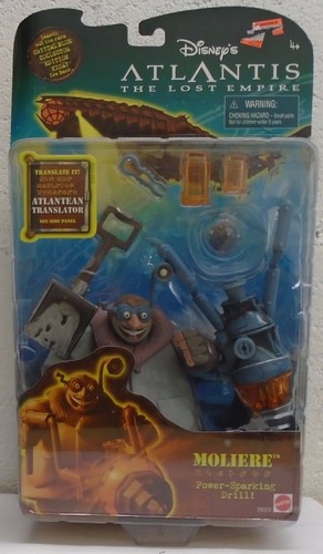 Disney Atlantis The Lost Empire 6.5" Moliere Mole Power Sparking Drill ...