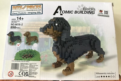 Dachshund Building Blocks Puppy dog model Puzzle Atomic 3-D. New. | eBay