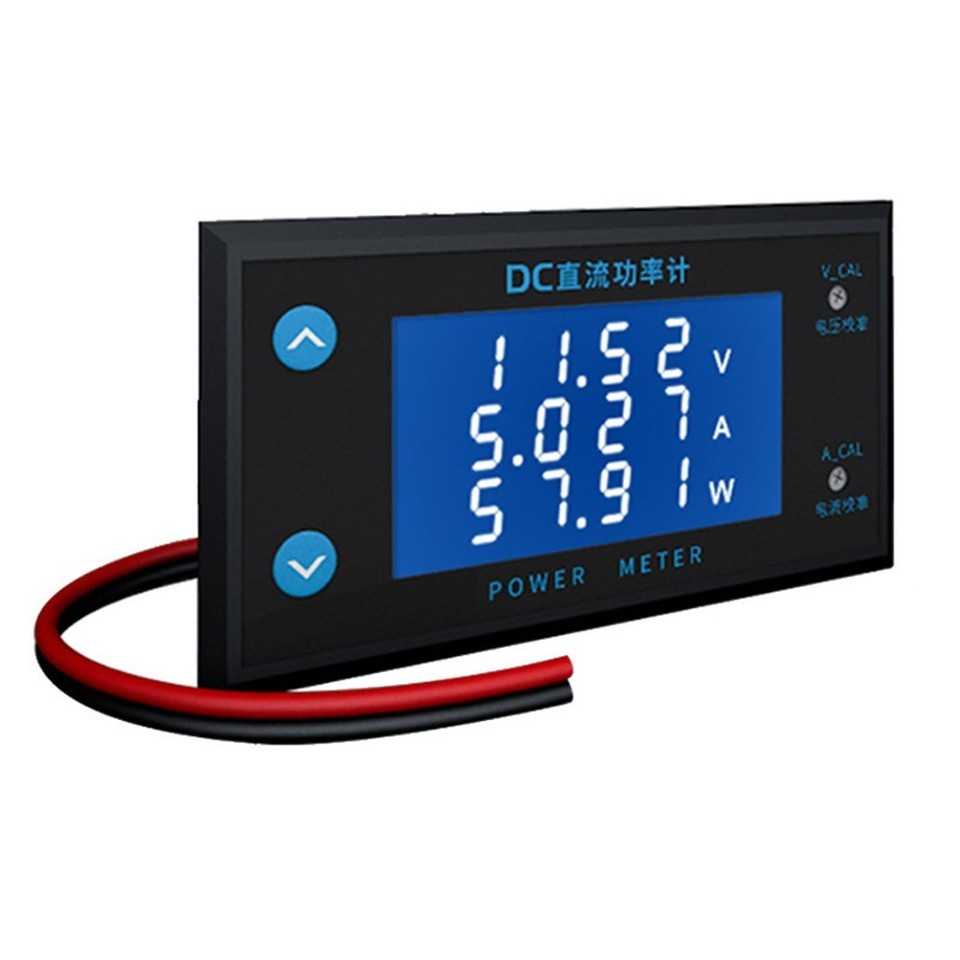 DC 812V 10A Digital Power Meter Voltmeter Current Tester With Clear LCD ...