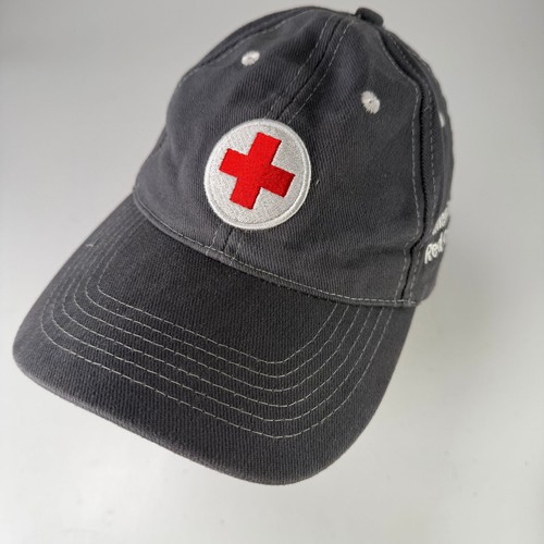 American Red Cross Hat Baseball Cap Men's Adjustable Grey Embroidered ...