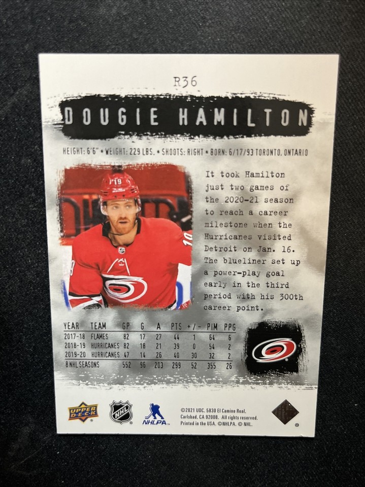 20-21 UD SP Authentic Hockey Retro R36 Dougie Hamilton | eBay