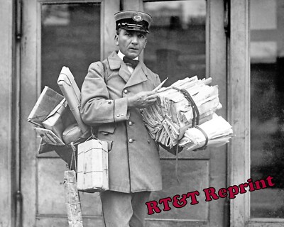 Vintage Post Office Mailman / Letter Carrier Year 1908 8x10 Photo | eBay
