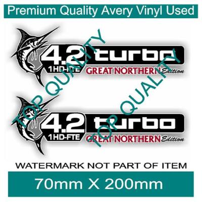 4.2 TURBO 1HD-FTE GREAT NORTHERN EDITION DECAL STICKER 4X4 STICKERS ...