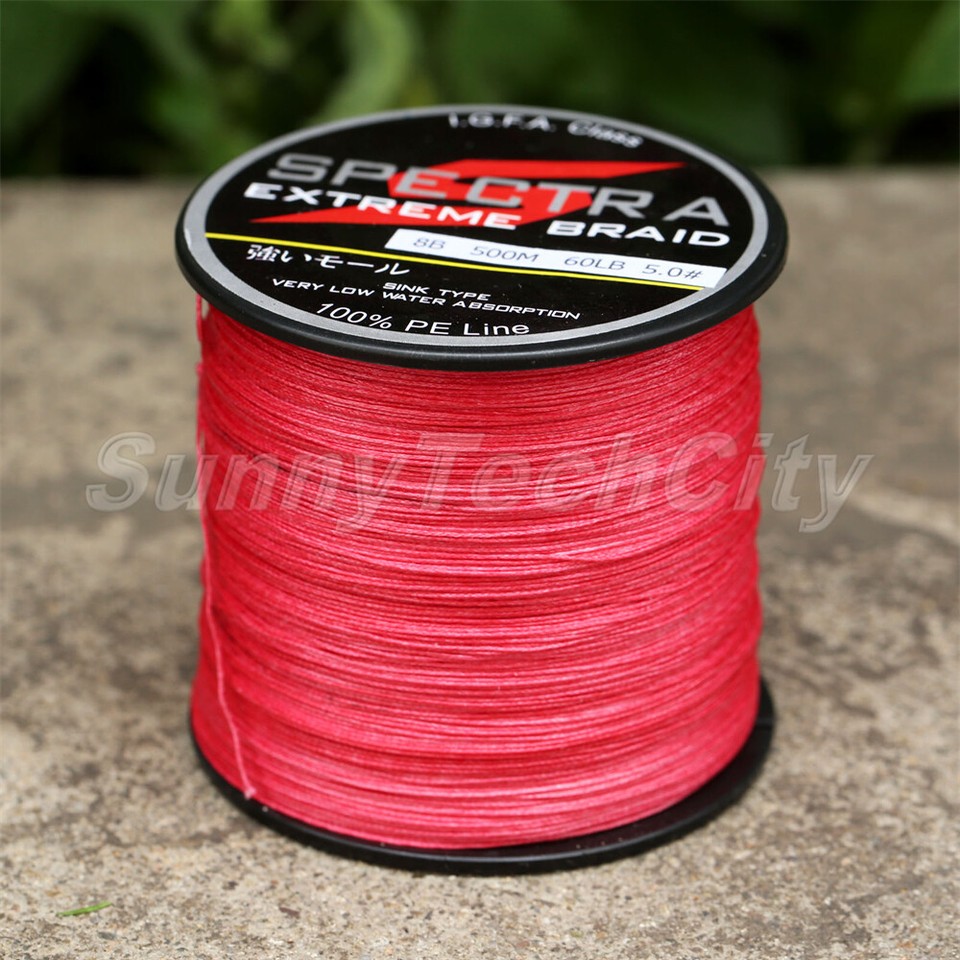 8 Strand Braided Fishing Line 300/500/1000m 12LB-160LB Outdoor Sea ...