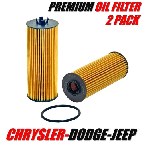 2 CHRYSLER DODGE JEEP Engine Oil Filter OEM 68079744AA V6 3.6L Engine ...