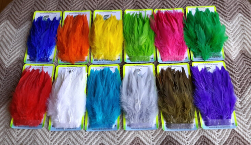 SLS Schlappen Feather. Soft, Webby, 5-6" Long.. (12) pack combo. Free ...