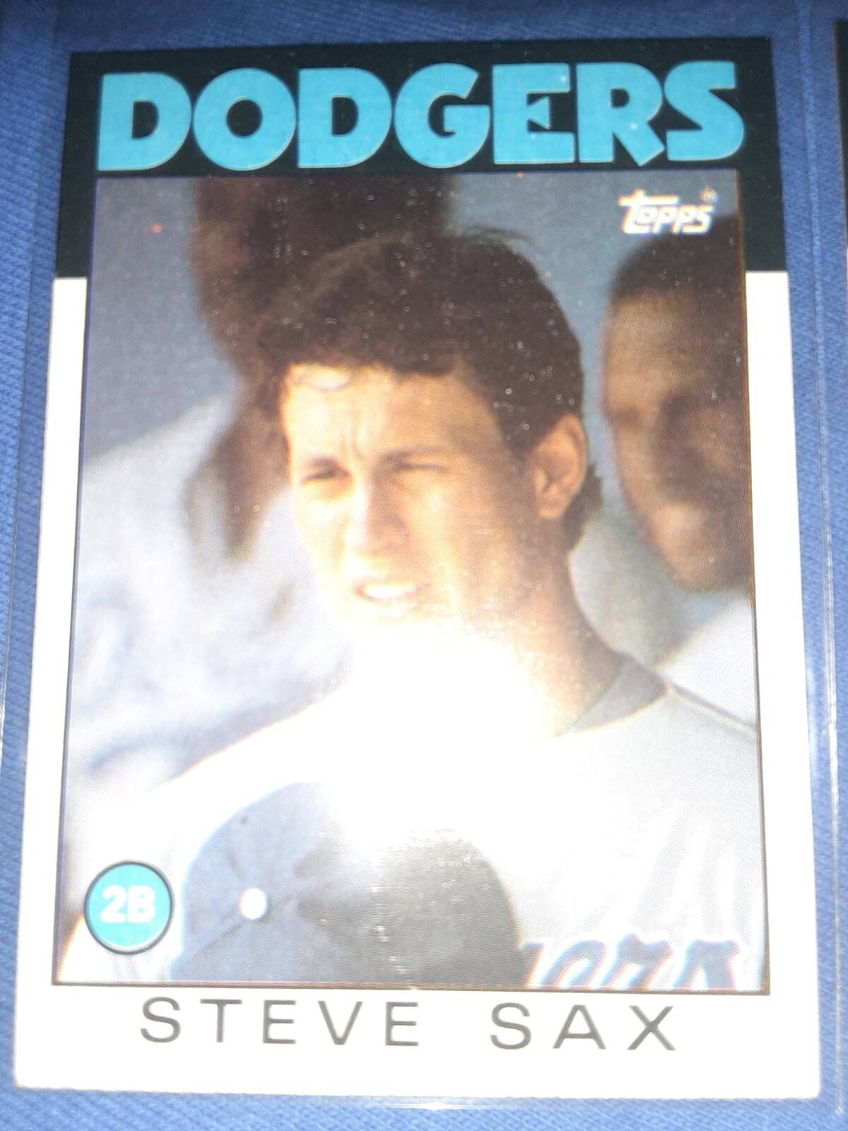 1986 Topps #175 Steve Sax Los Angeles Dodgers FREE SHIPPING MVP HOF MLB ...
