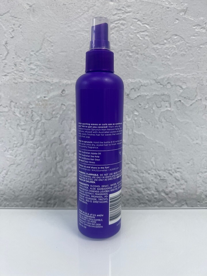 Aussie Sprunch Hair Spray 24HR Curl Lock #2 Strong Hold 8.5oz / 251ml ...