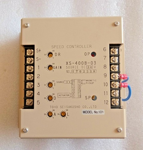 TOHO SEISAKUSHO CO.LTD XS-400B-03 SOURCE DC24V SPEED CONTROLLER MODEL ...