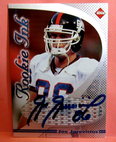 Joe Jurevicius RC 1998 Collector's Edge Rookie Ink Autograph!Giants WR ...
