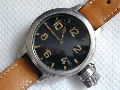 WORLD WAR II LARGE WRIST WATCH OLD RARE RUNNING BUY IT NOW!! | eBay