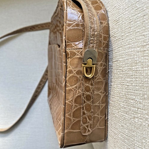 AR Alfred Roth IRV mark Crocodile Alligator Leather tan brown Germany ...