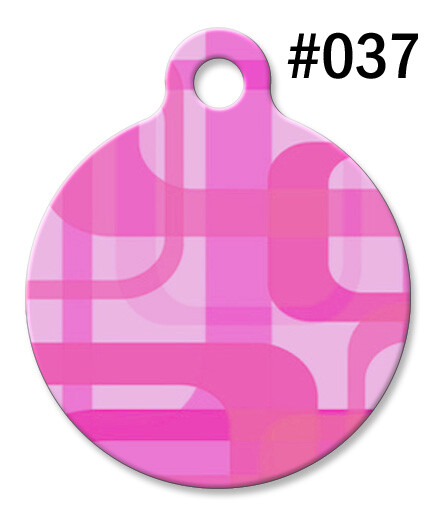 Custom Designer Pet ID Tags for Dog & Cat, Personalized Stylish Round ...