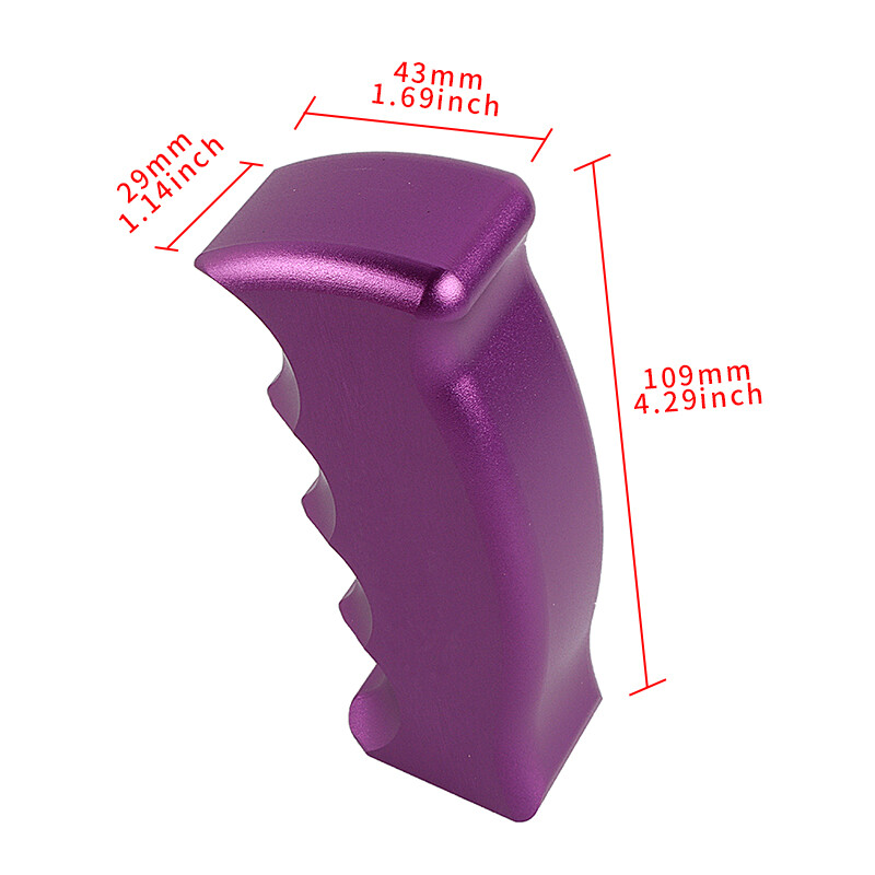 JDM Aluminum Slotted Pistol Grip Handle Manual Gear Stick Shift Knob ...