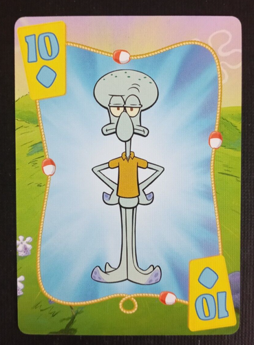 2017 Nickelodeon SpongeBob Squarepants Playing Card Squidward 10 ...