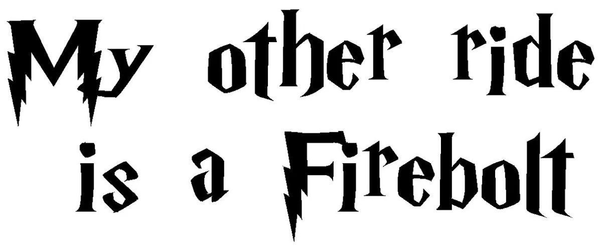 Harry Potter Riding Firebolt