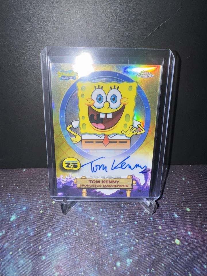 2025 Topps Chrome SpongeBob SA-SB Tom Kenny Auto Solo Autograph Card SP ...