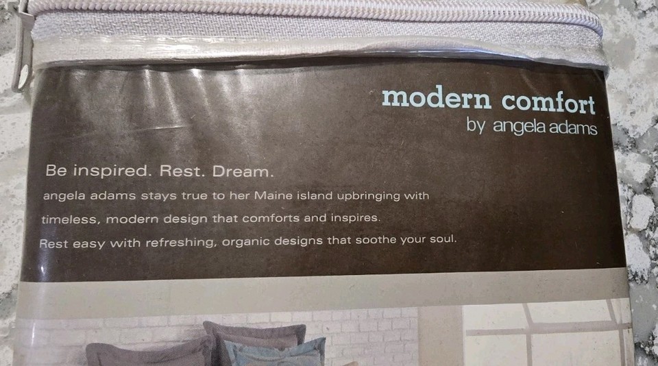 Modern Comfort By Angela Adams Euro Sham LULU 26X26 Gray | eBay