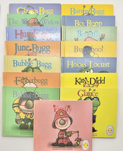 Vintage Topsy Turvy Bugg Books Lot Of 15 Books Stephen Cosgrove HC 1988 ...