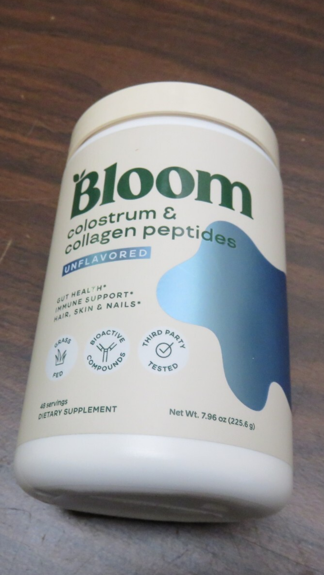 BLOOM COLOSTRUM & COLLAGEN PEPTICES 48 SERVINGS 8 OZ | eBay