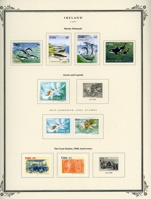 IRELAND Scott Specialty Album Page Lot #100 - SEE SCAN - $$$ | eBay