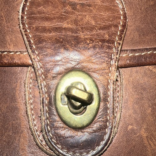 Coach 9927 Willis Brown Leather Top Handle Brass Hardware - FLAWS | eBay
