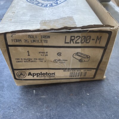QTY OF 2 - Appleton Electric LR200-M 2" Mall Iron Conduits | eBay