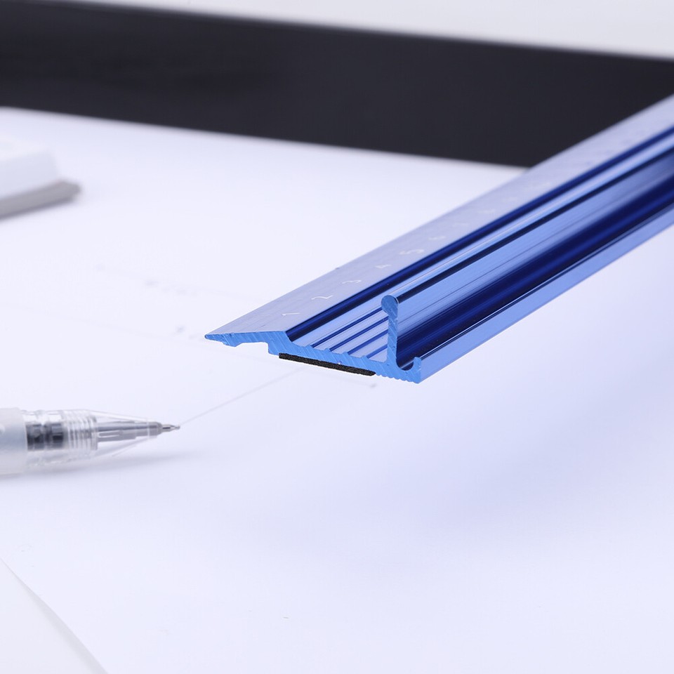 20CM 30CM 45CM 60CM Metal Craft Safety Ruler L-Type Cutting Ruler ...