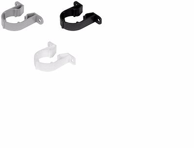 Waste Pipe Clip 32mm, 40mm or 50mm White, Black Or Grey x1 New | eBay UK