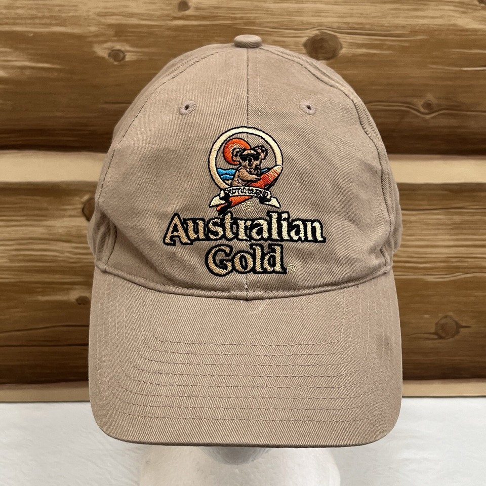 Australian Gold Hat Cap Strap Back Brown Outdoors Casual Adjustable ...