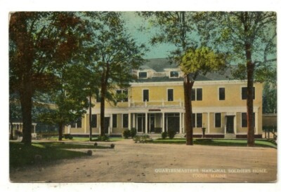 1915 PC: Quartermasters Building, National Soldiers Home, Togus, Maine ...
