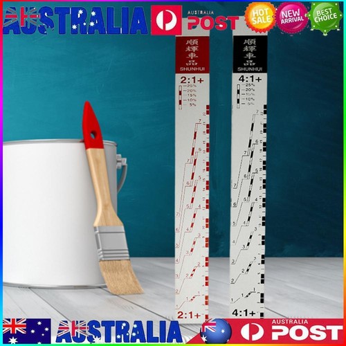 Paint Tool Ruler Kit Metal Car Paint Measuring Ruler Multifunctional ...