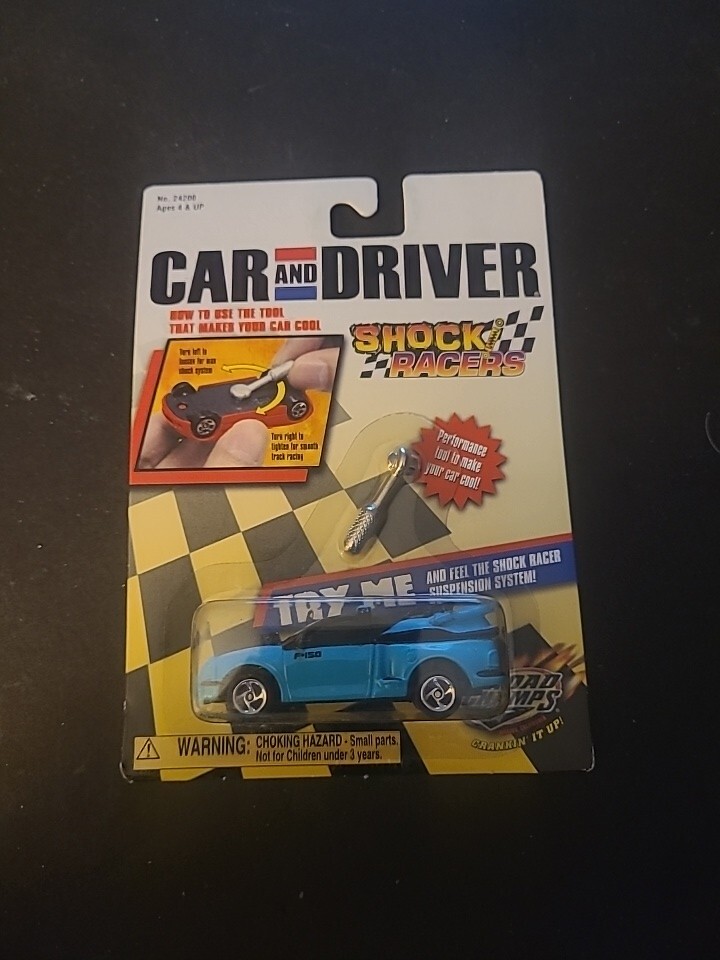 Car & Driver Shock Racers diecast REAL adjustable suspension F-150 mint ...