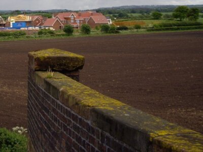 Photo 6x4 View from bridge of new houses by Waybutt Lane Balterley ...